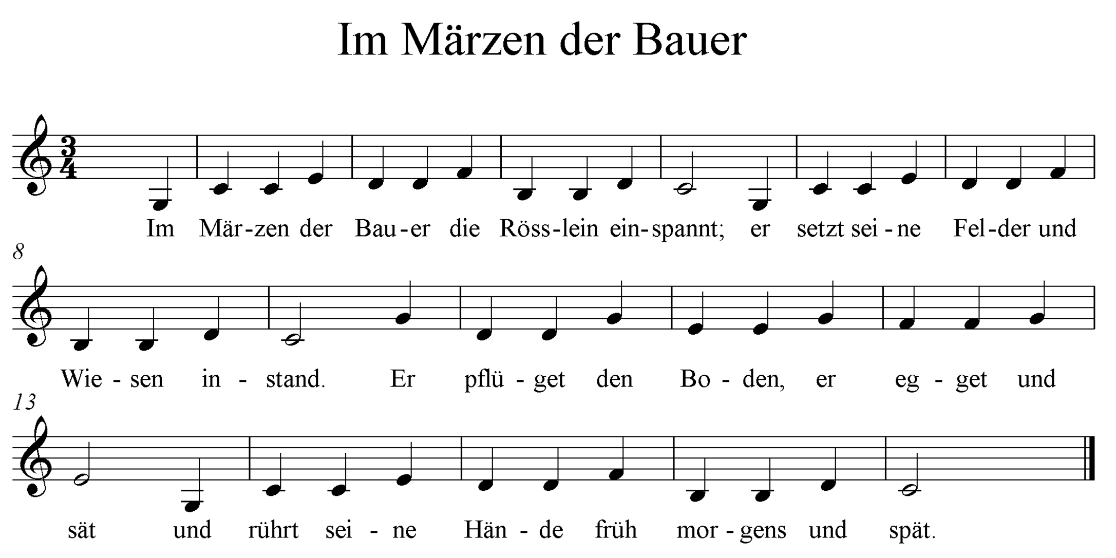 Im Märzen der Bauer