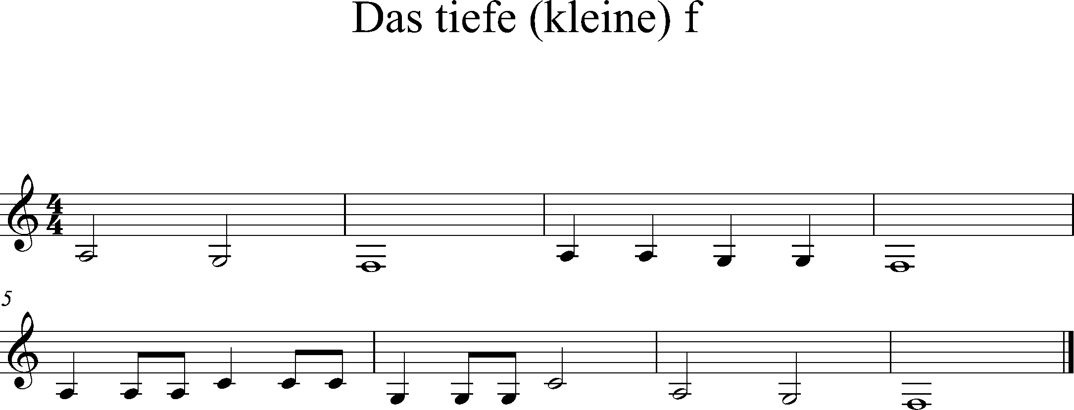 Das kleine (tiefe) f