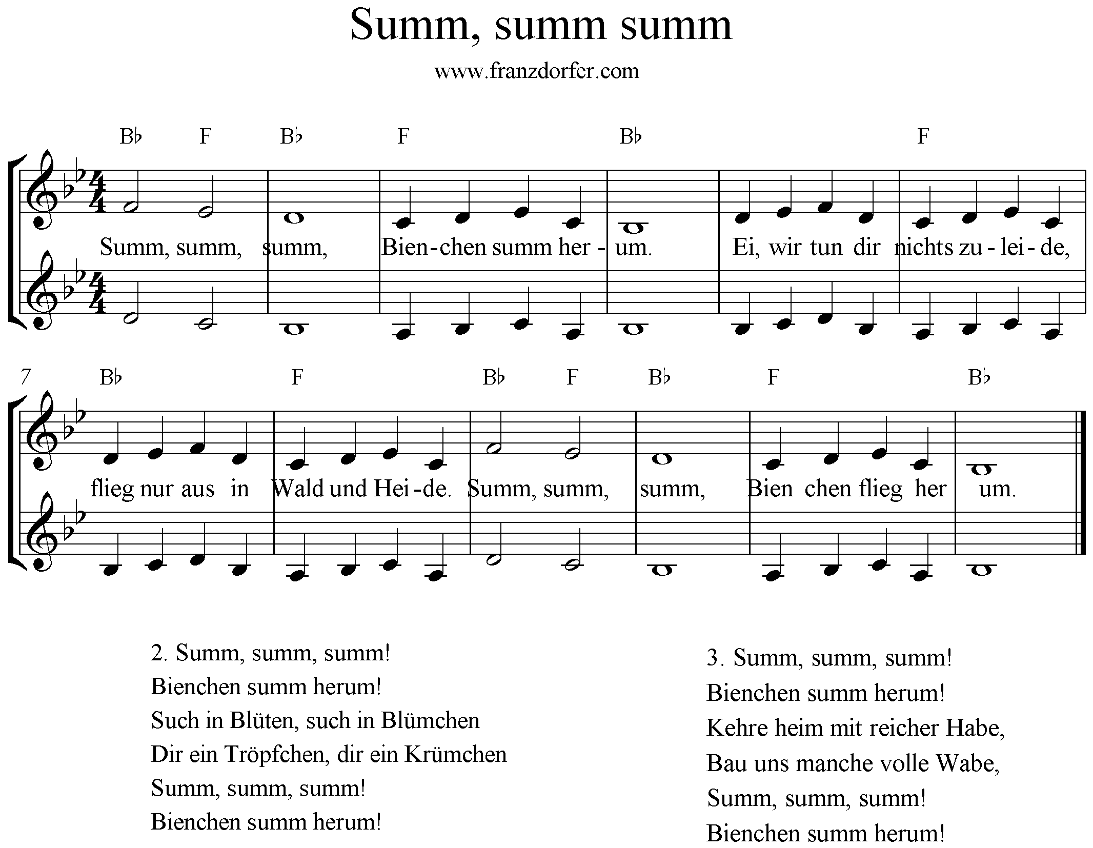 Summ, summ, summ - L1-Bb-Dur