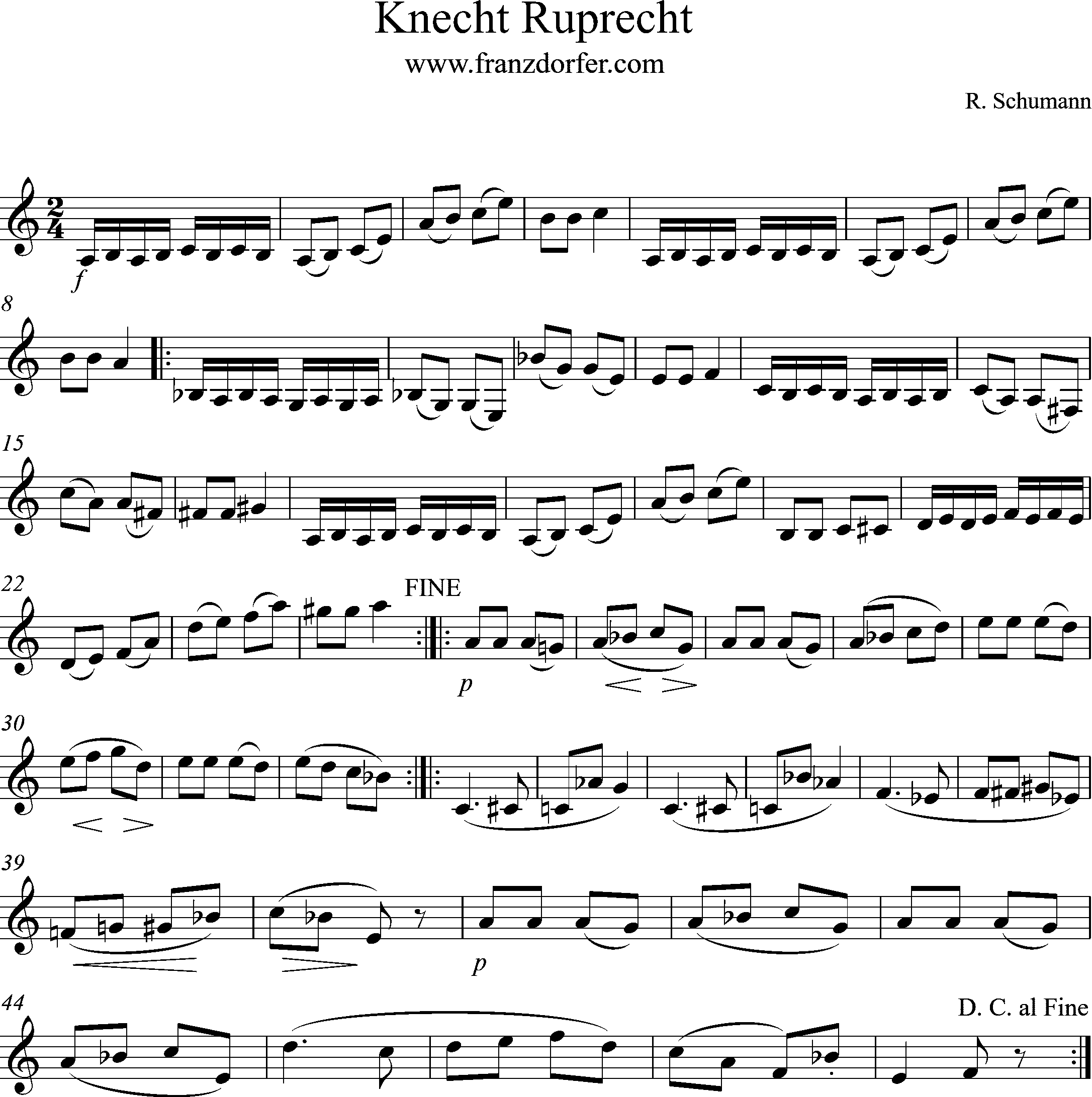 Knecht Ruprecht - R. Schumann