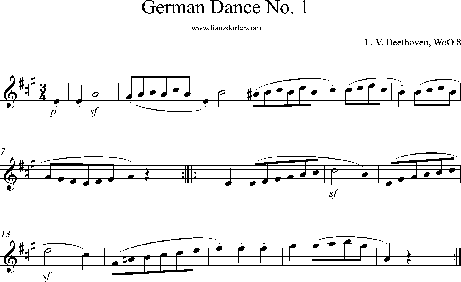German Dance Nr. 1-A