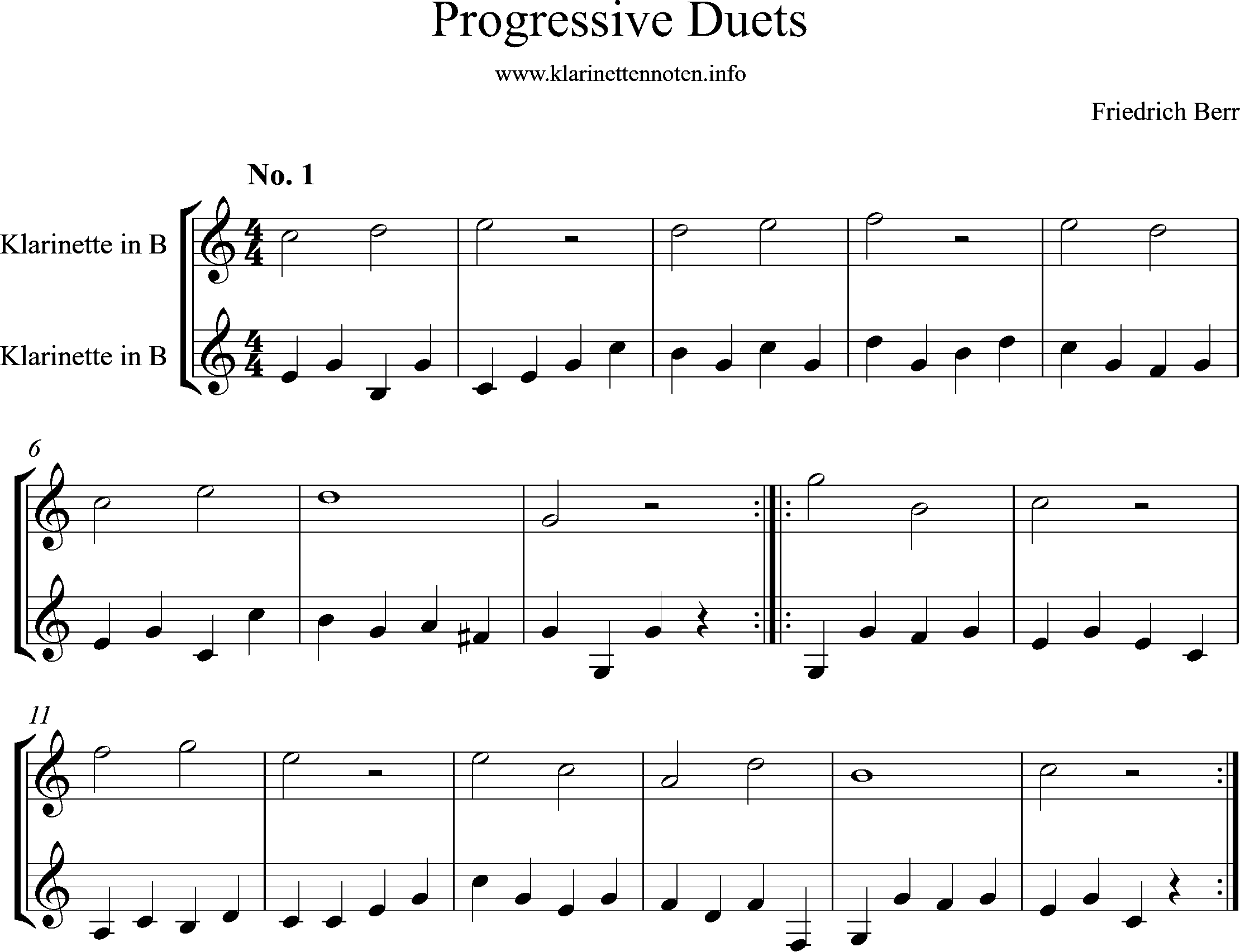 Progressive Duets - No. 1