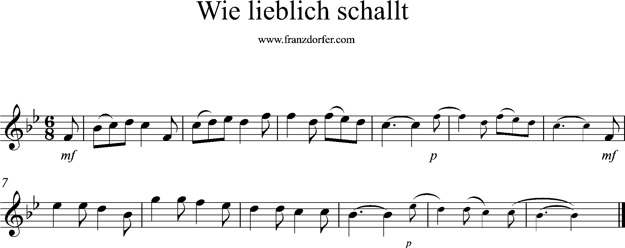 Wie lieblich schallt-kla