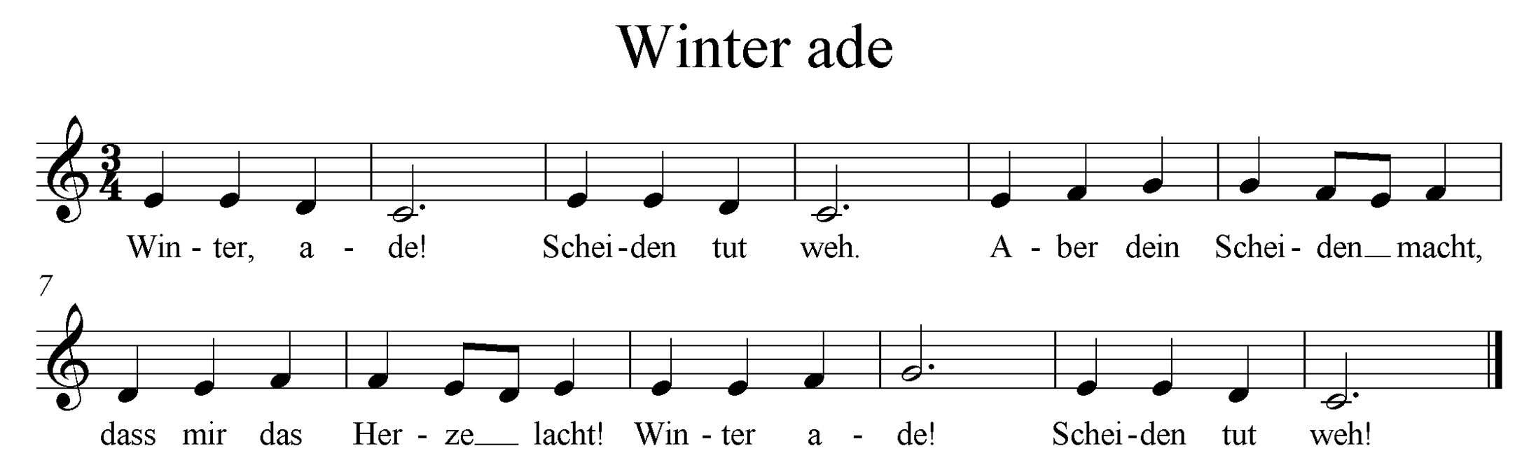 Winter ade
