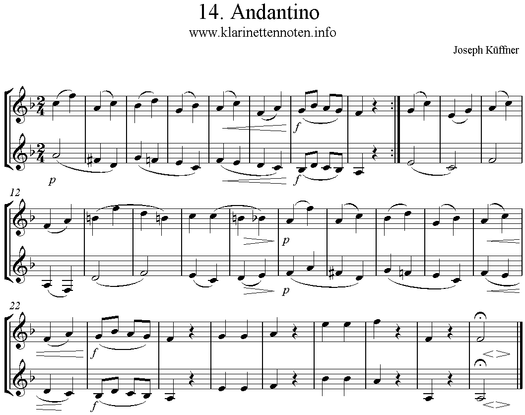 14 Andantino