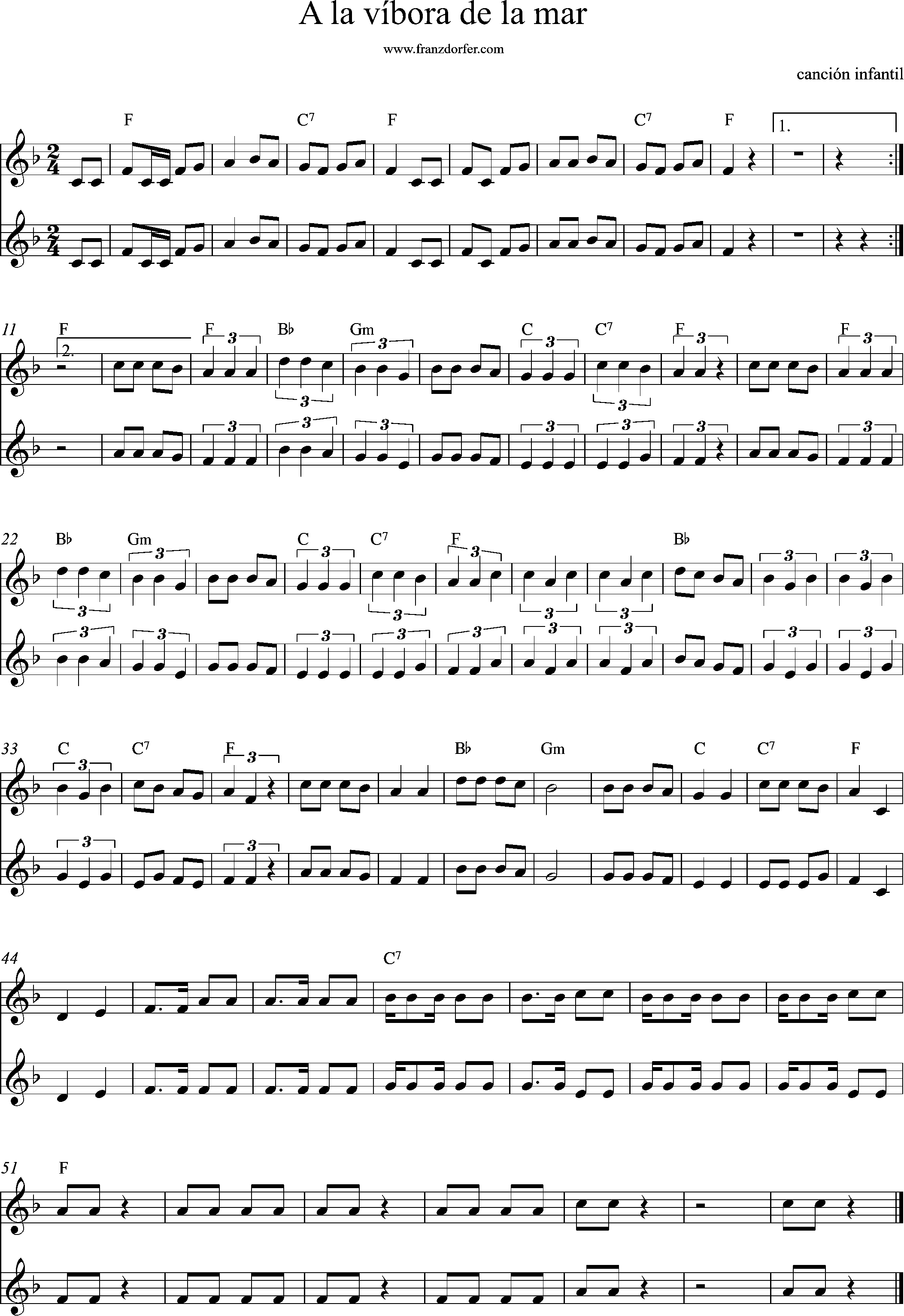 A la víbora de la mar