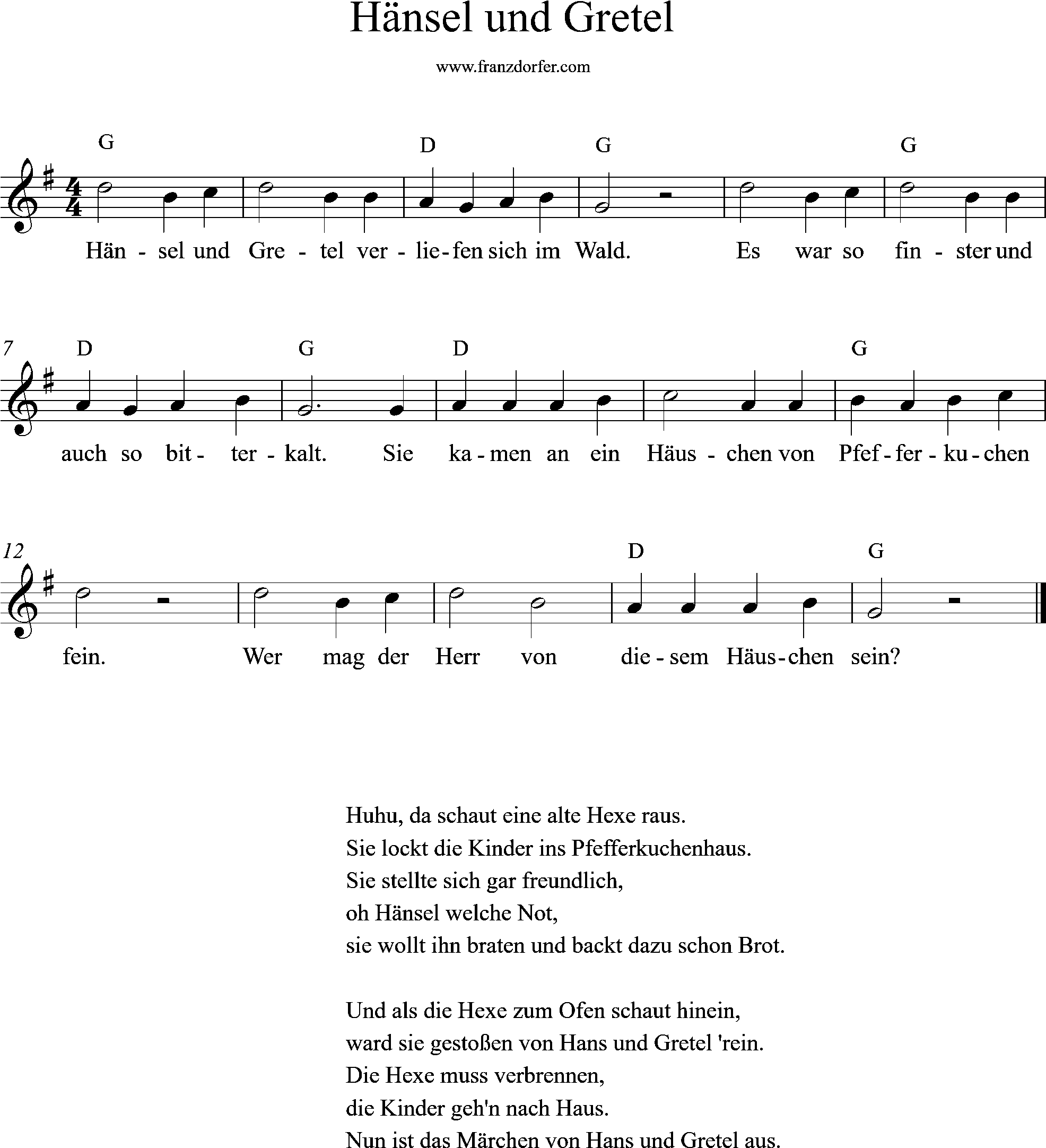 Hänsel und Gretel