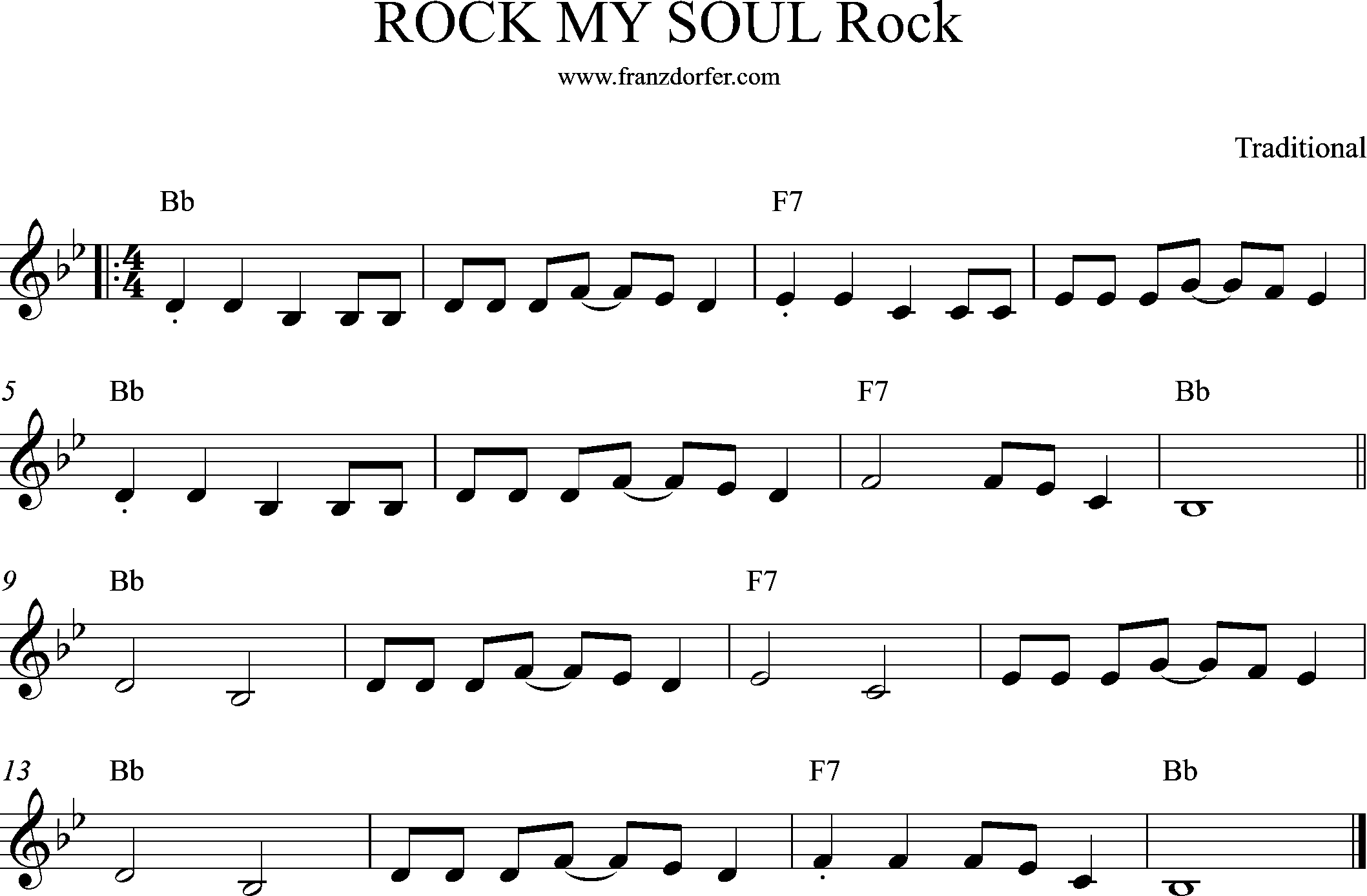 Bb-Instr. - Rock my Soul - Bb-Dur