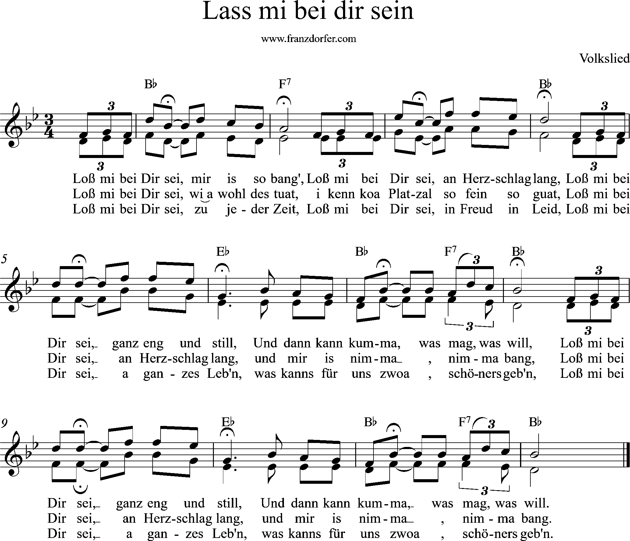 Lass mi bei dir sein