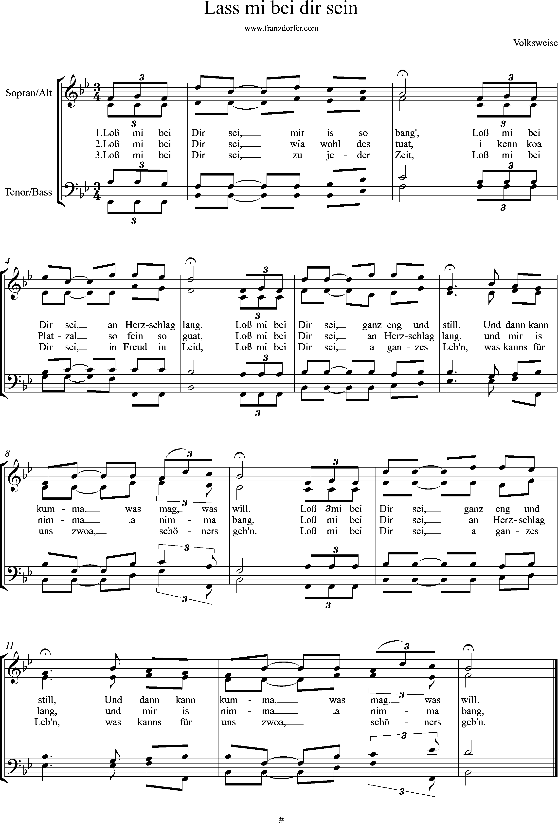 Lass mi bei dir sein