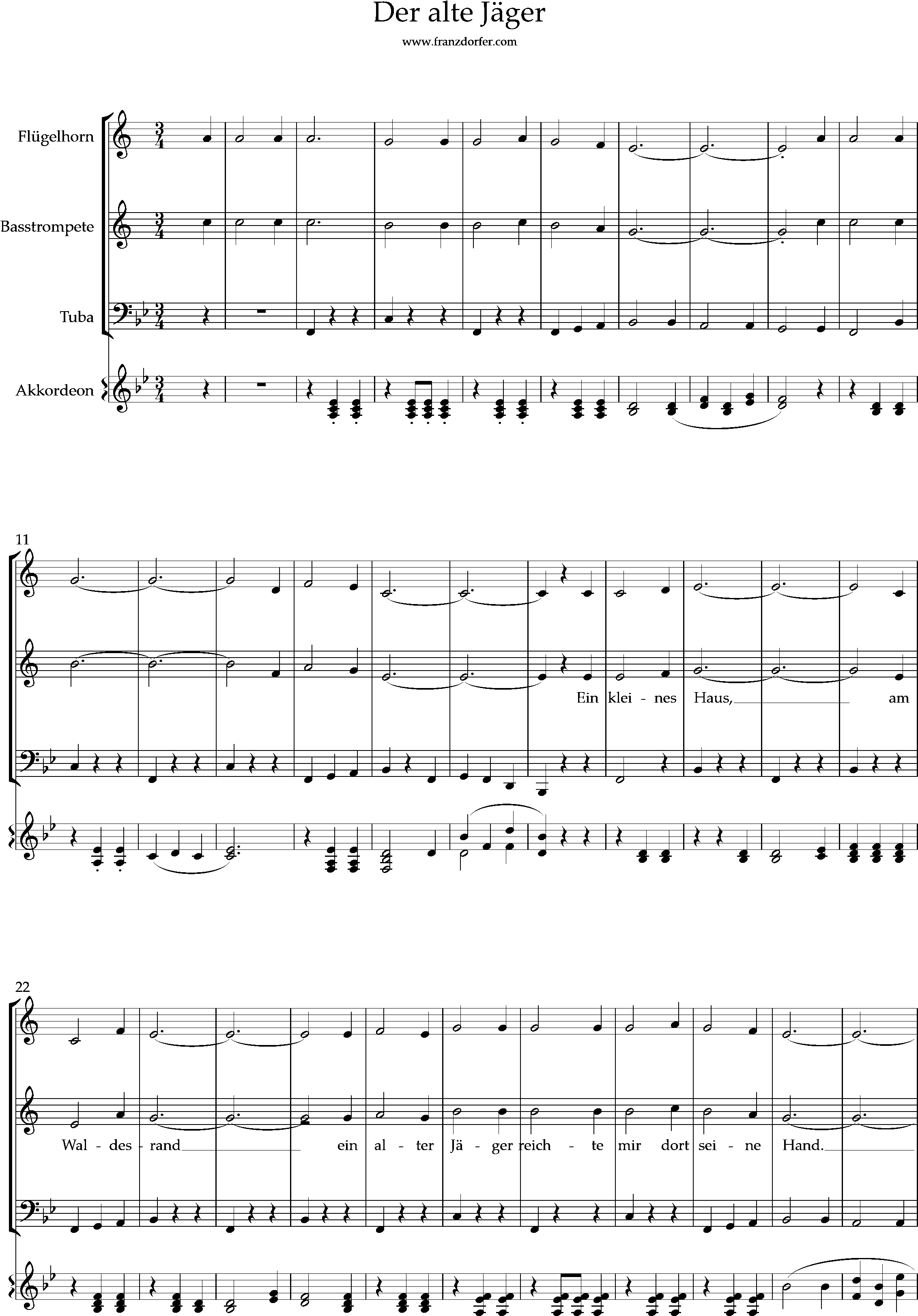 Der alte Jäger vom Silbertannental