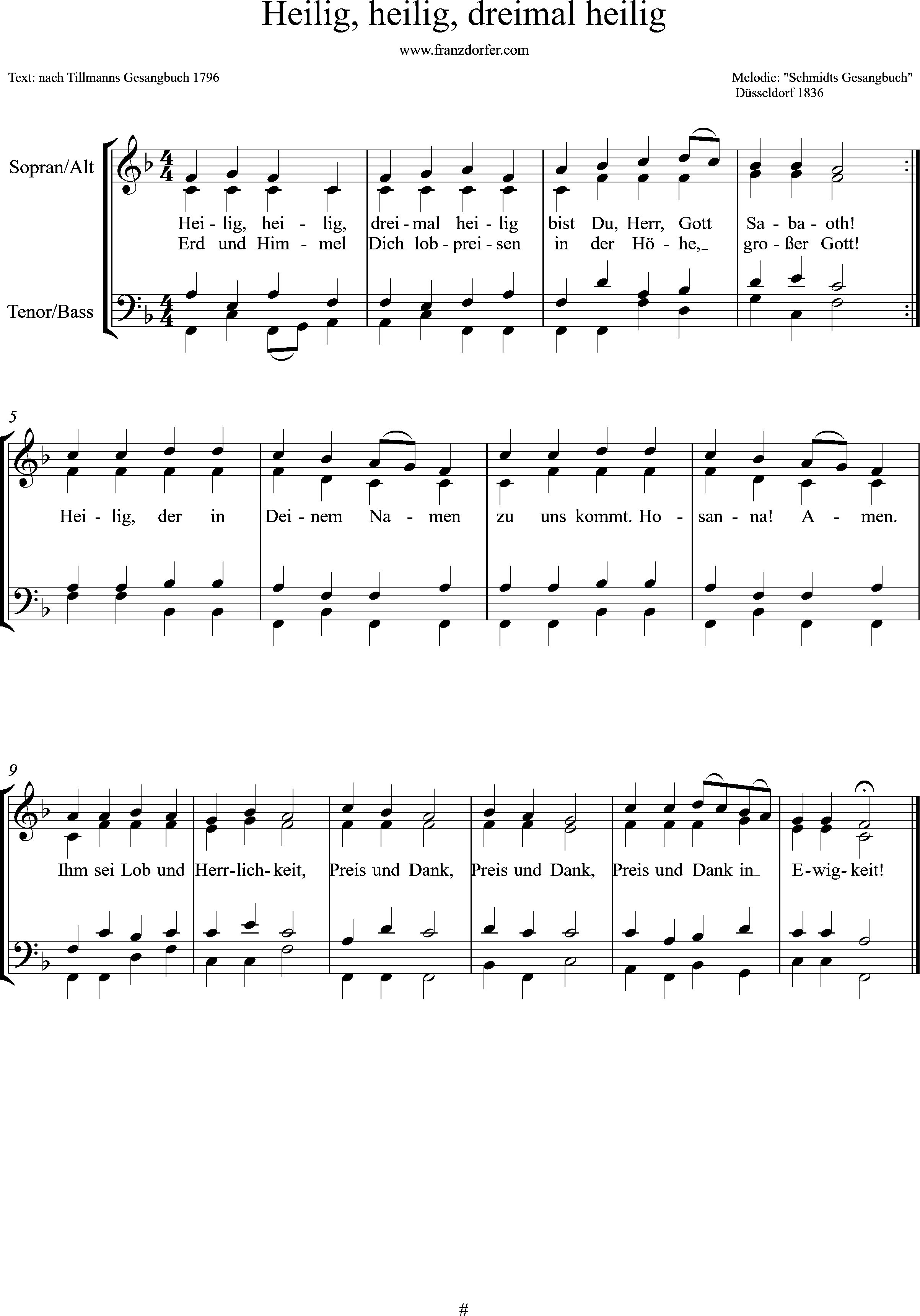 Heilig, heilig, dreimal heilig