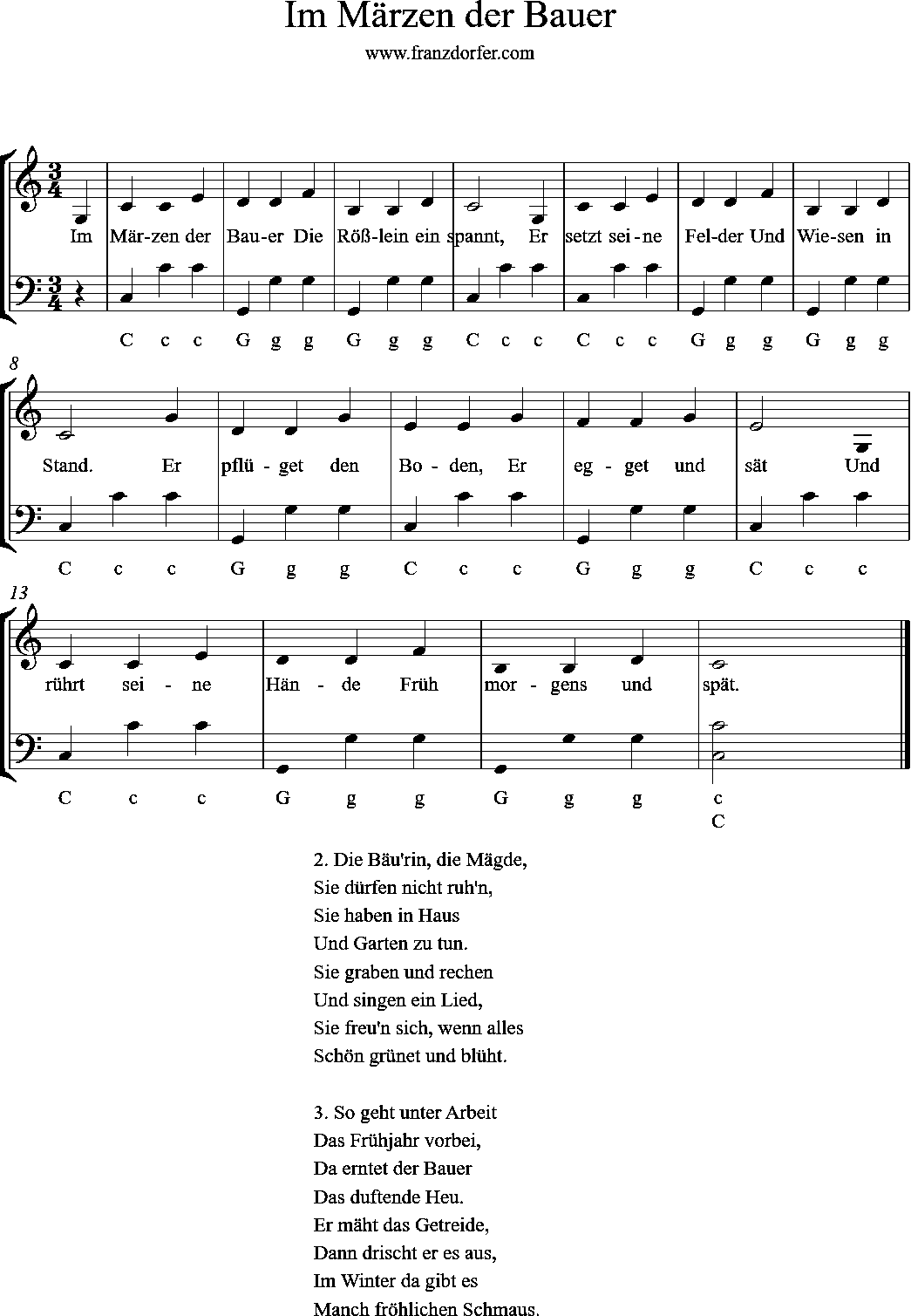 Im Märzen der Bauer