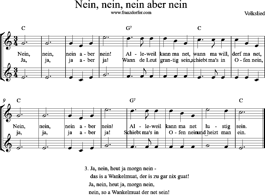 Nein nein nein aber nein
