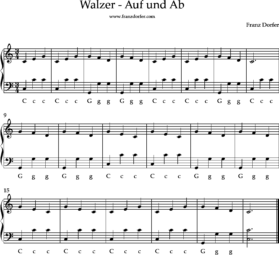 Walzer - Auf und Ab-Akkordeon