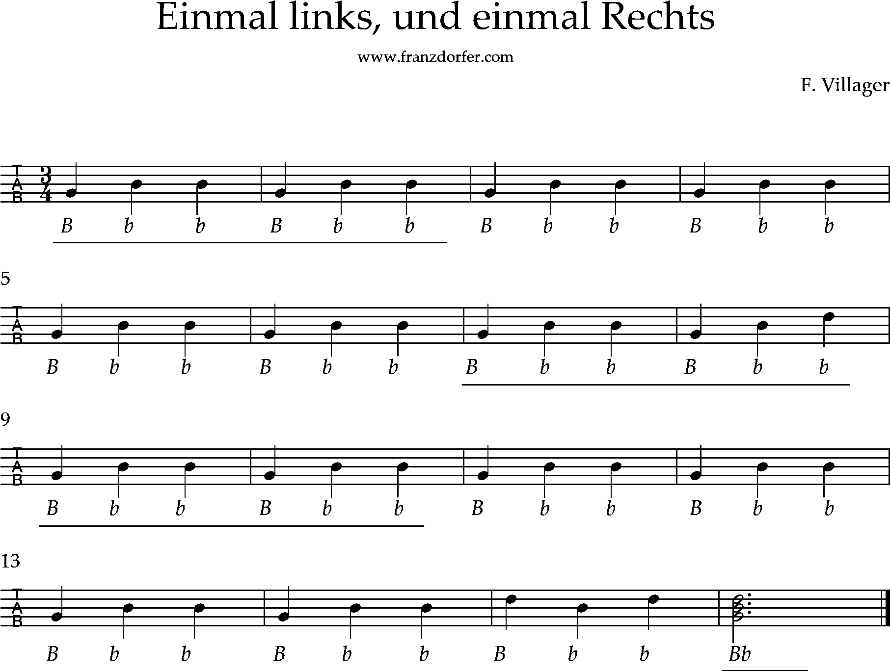 Einmal links, und einmal Rechts