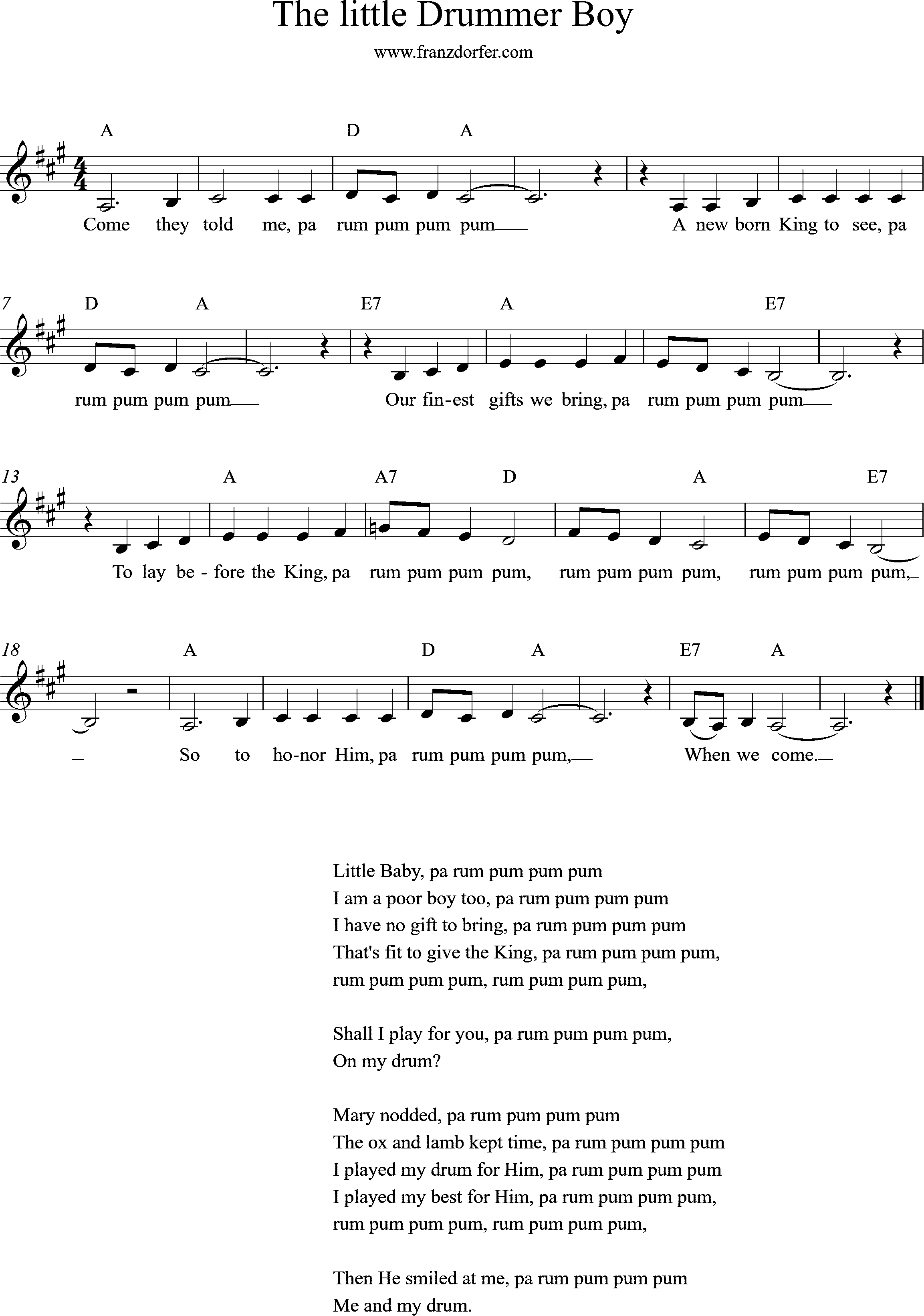 Trumpet-The little Drummer Boy-A