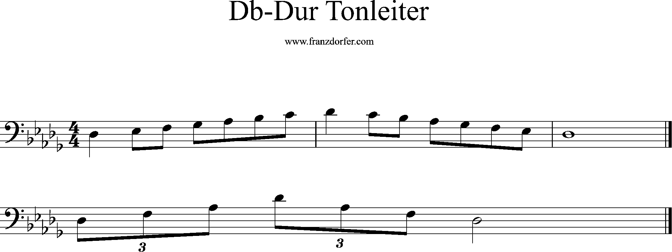 db-dur-tonleiter-bass-
