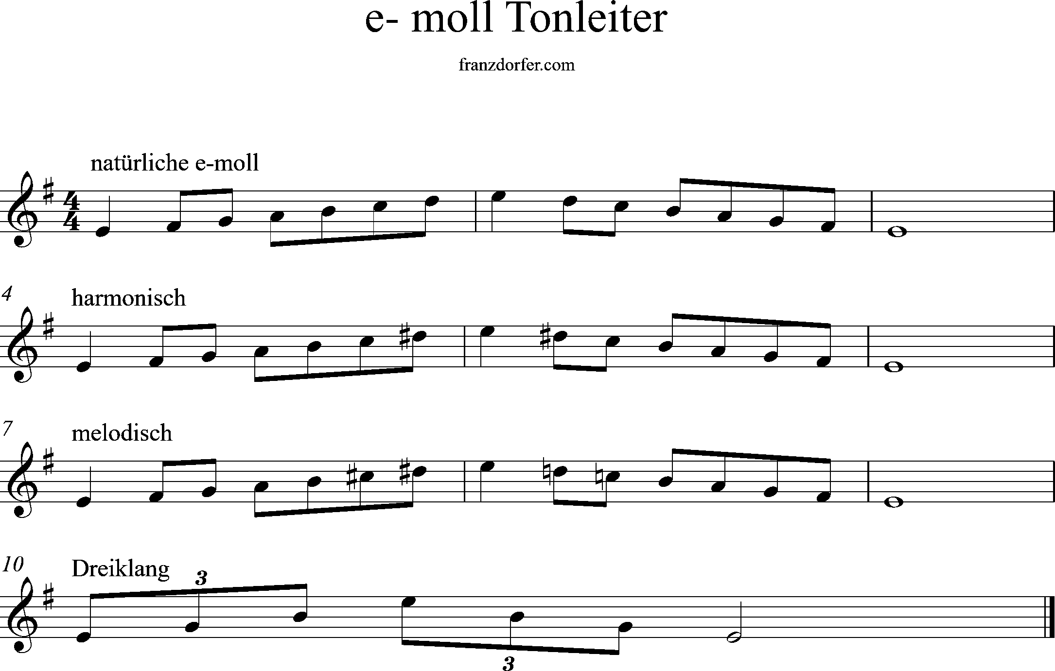 e-minor-treble-clef